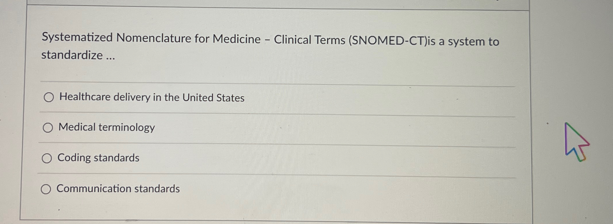 Solved Systematized Nomenclature for Medicine - ﻿Clinical | Chegg.com