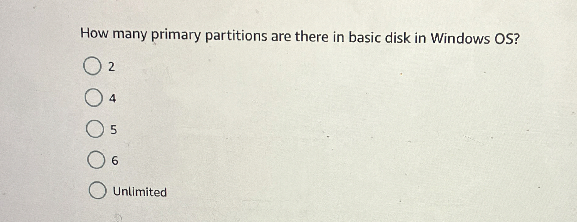 Solved How many primary partitions are there in basic disk | Chegg.com