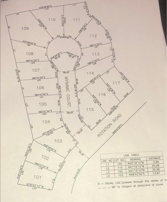 Once the subdivision plot is complete, and PRIOR to | Chegg.com