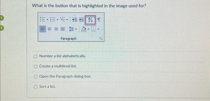 Solved What is the button that is highlighted in the image | Chegg.com