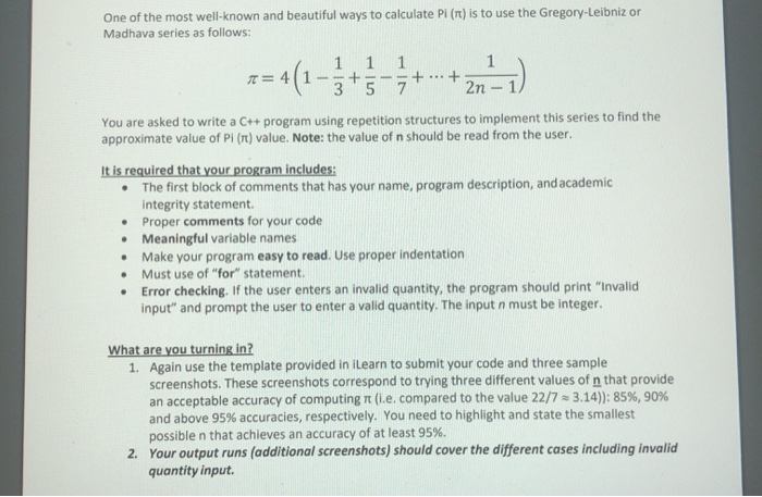 Solved One of the most well-known and beautiful ways to | Chegg.com