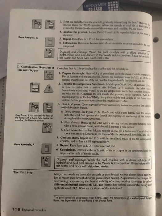 Solved Experiment 7 Report Sheet Empirical Formulas Date Lob | Chegg.com