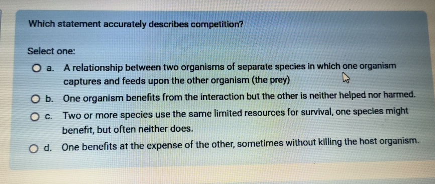 Solved Which statement accurately describes | Chegg.com