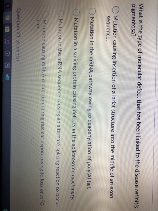 Solved What is the type of molecular defect that has been | Chegg.com