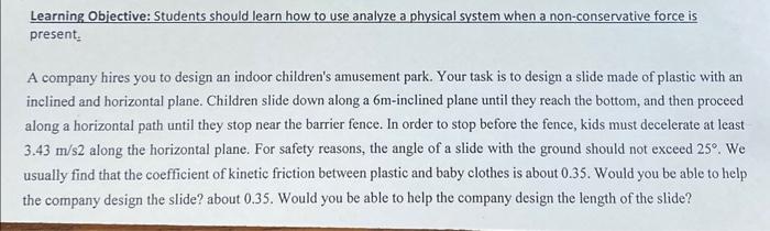 Solved Learning Objective: Students should learn how to use | Chegg.com
