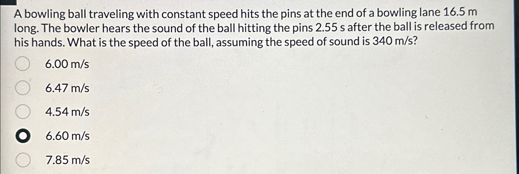 Solved A bowling ball traveling with constant speed hits the | Chegg.com
