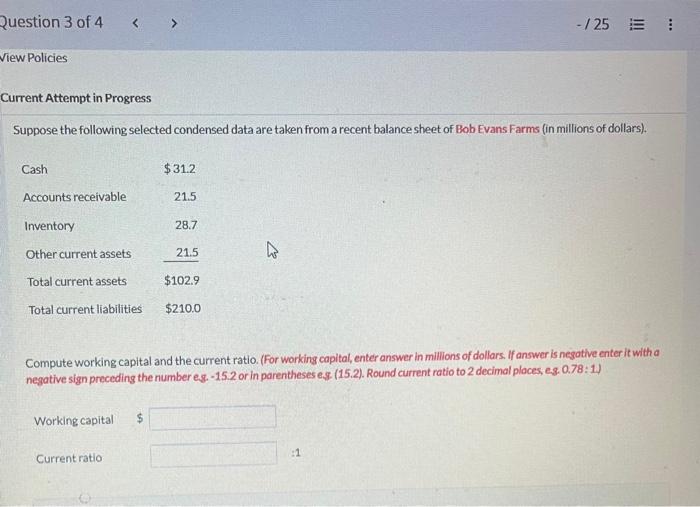 Current Attempt in Progress Suppose the following | Chegg.com