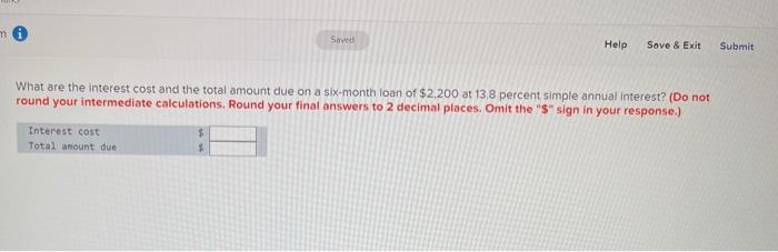 Solved xam 6 Slived Help Save & Exit Sub Using the rule of | Chegg.com