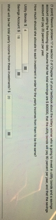 Solved 1 Point Rework Problem 17 In Section 2 Of Chapter 5