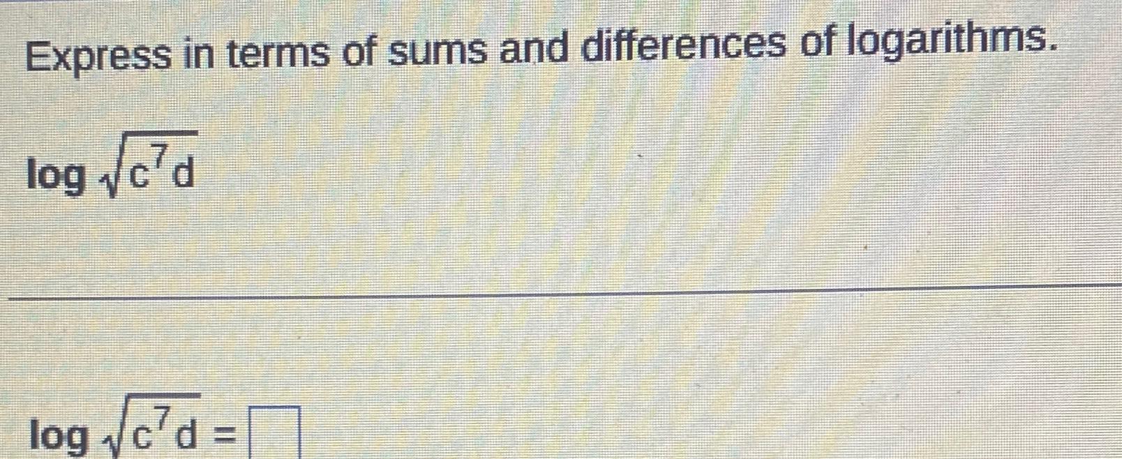 Solved Express in terms of sums and differences of | Chegg.com