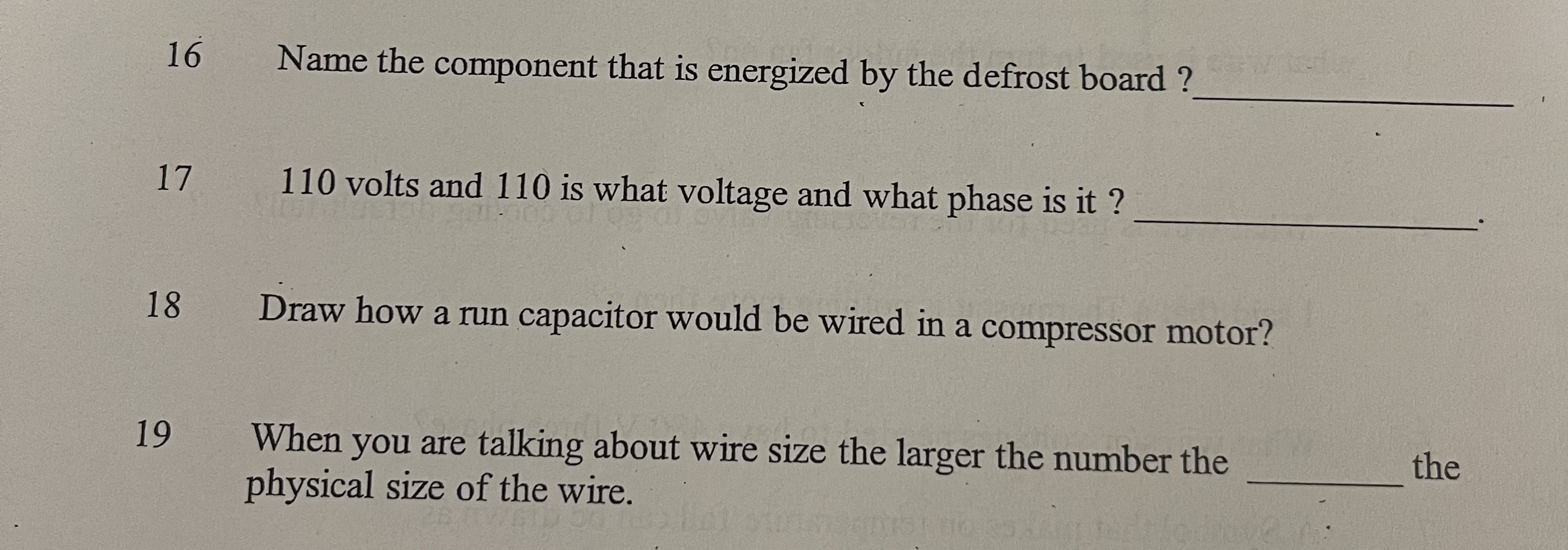 Solved 16 ﻿Name the component that is energized by the | Chegg.com