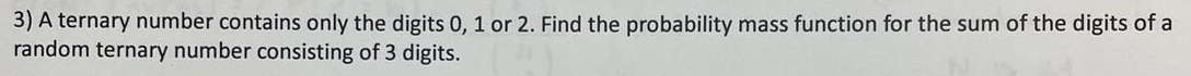 Solved A ternary number contains only the digits 0,1 ﻿or 2 . | Chegg.com