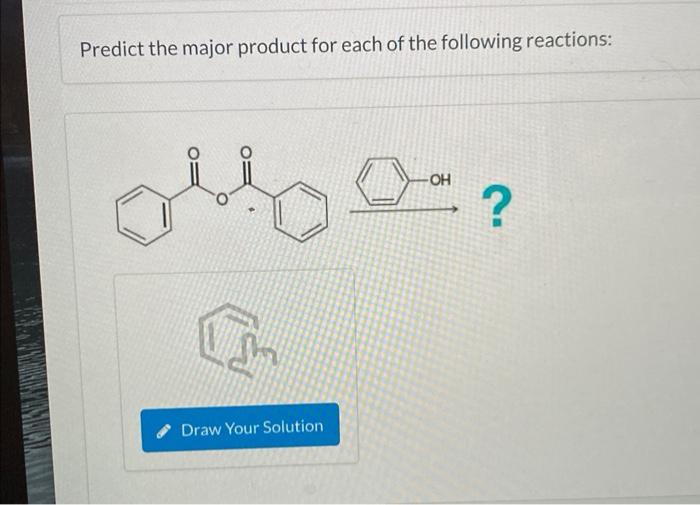 Solved Predict the major product for each of the following | Chegg.com