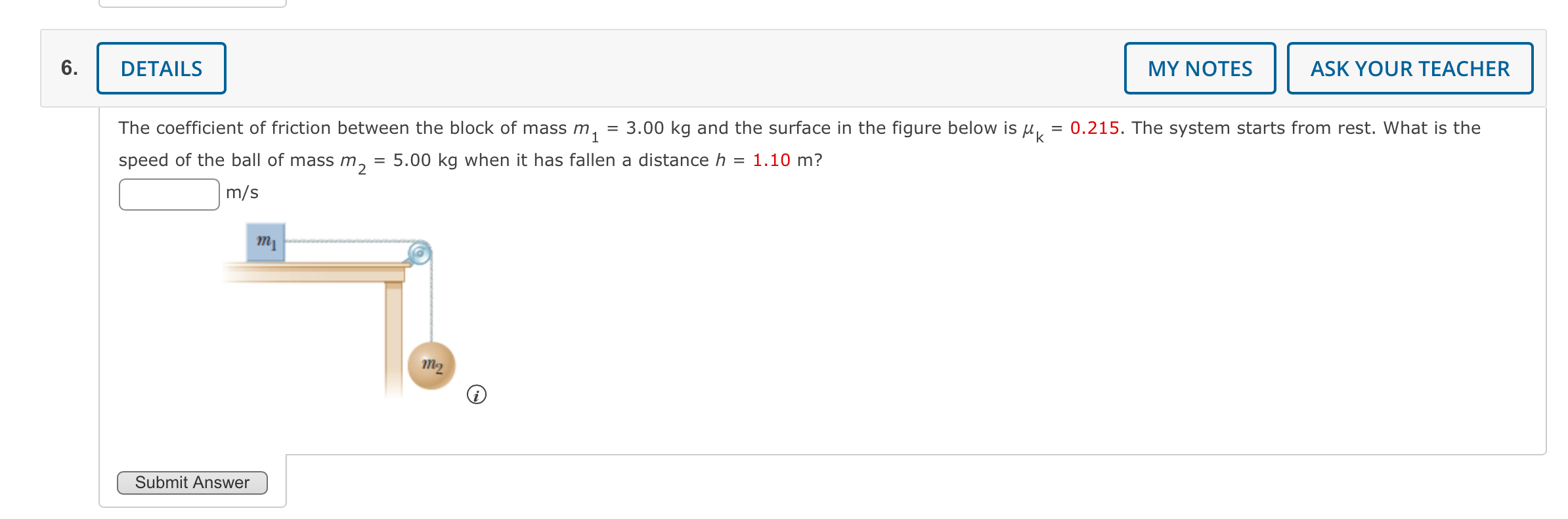 Solved The coefficient of friction between the block of mass | Chegg.com