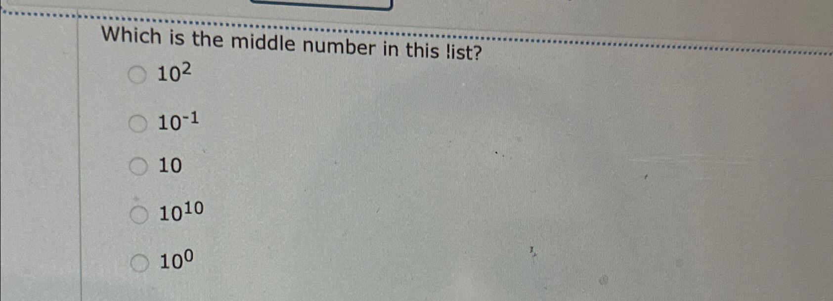 Solved Which is the middle number in this | Chegg.com