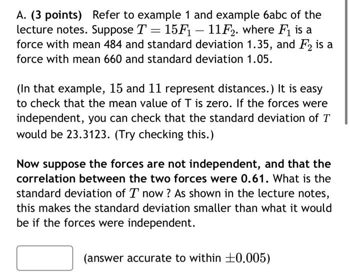 Solved A. ( 3 points) Refer to example 1 and example 6abc of | Chegg.com