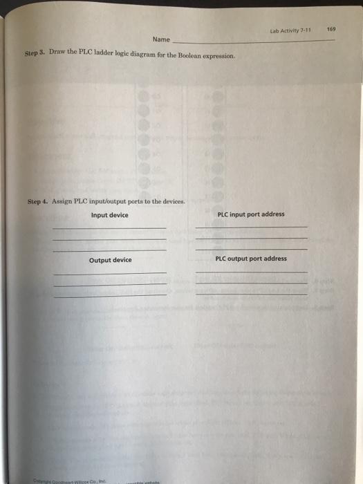 Solved LAB ACTIVITY 7-12 LOGIXPRO LAB Converting a Problem | Chegg.com