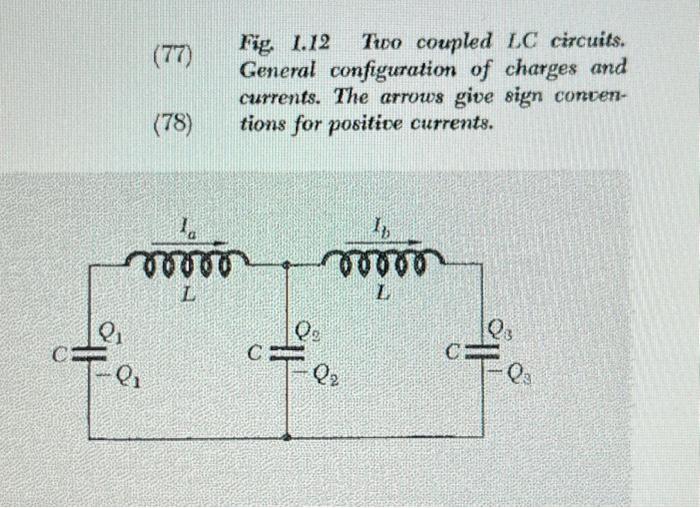 Solved 1.21 Oscillations of two coupled LC circuits. Find | Chegg.com