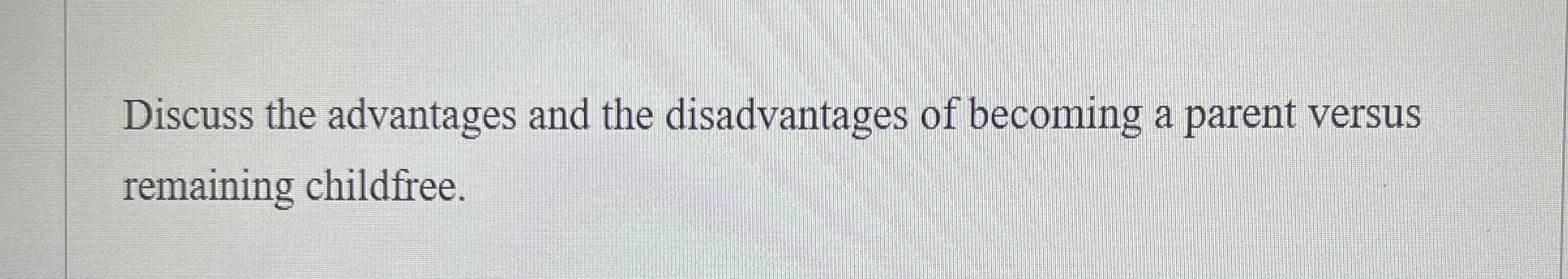 Solved Discuss the advantages and the disadvantages of | Chegg.com