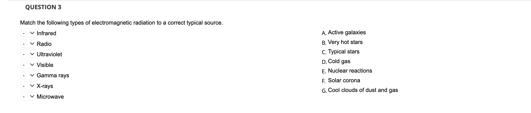 Solved QUESTION 3Match the following types of | Chegg.com