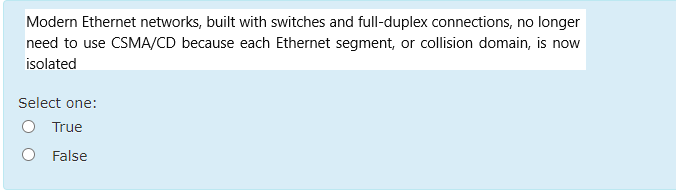 Solved Modern Ethernet networks, built with switches and | Chegg.com