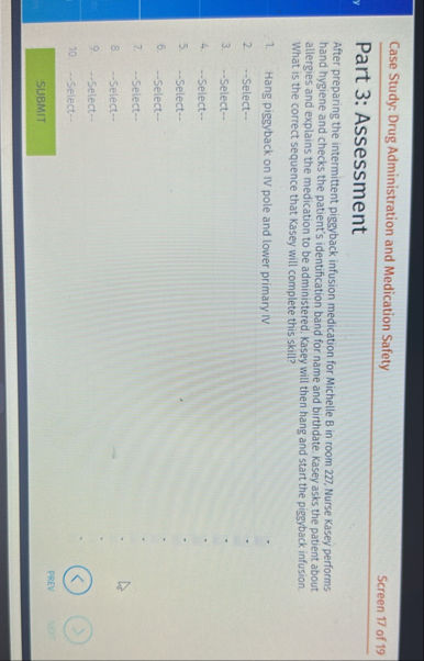 Solved Case Study: Drug Administration and Medication | Chegg.com