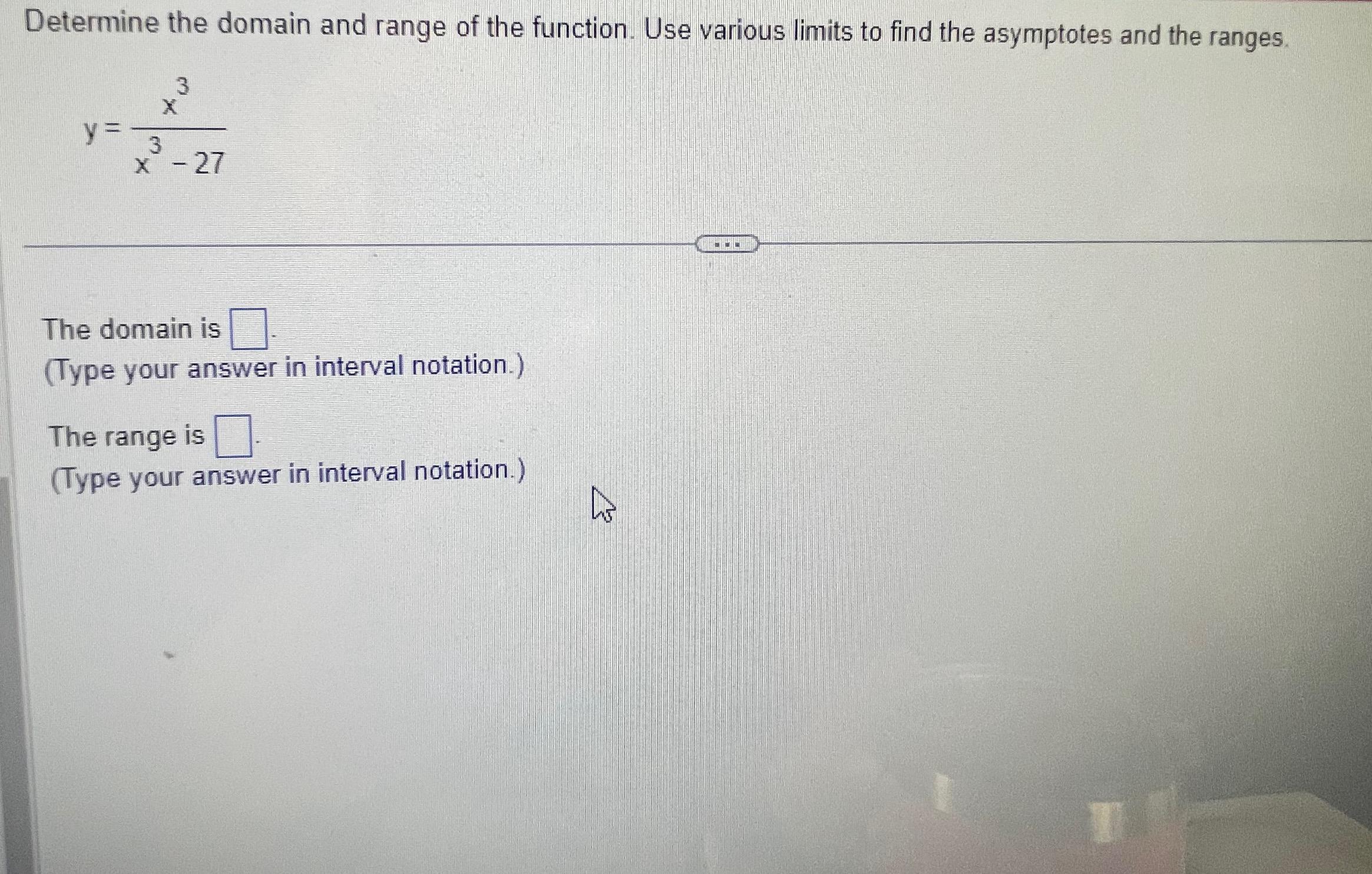 Solved Determine the domain and range of the function. Use | Chegg.com