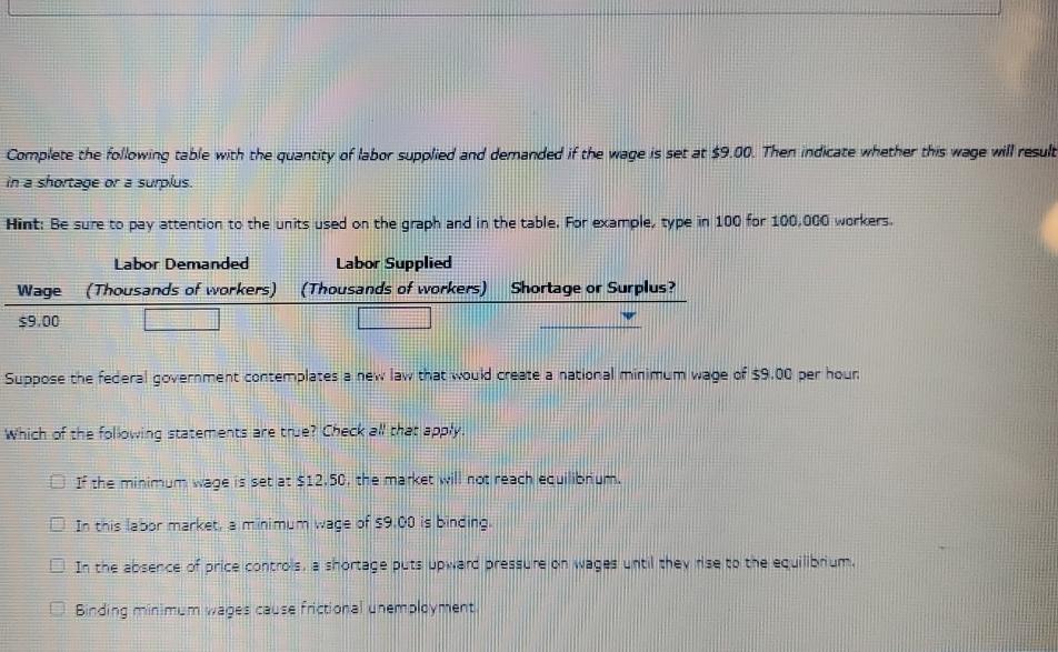 Solved Complete the following table with the quantity of | Chegg.com