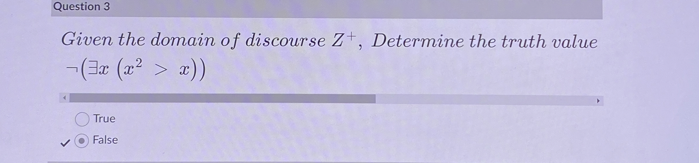 Solved Question 3Given the domain of discourse Z+, | Chegg.com