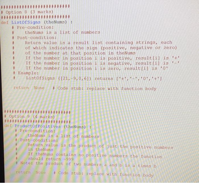 Solved Option 6 (3 marks) \#\#\#\#\#\#\#\# \# \#\#\#\#\#\# | Chegg.com