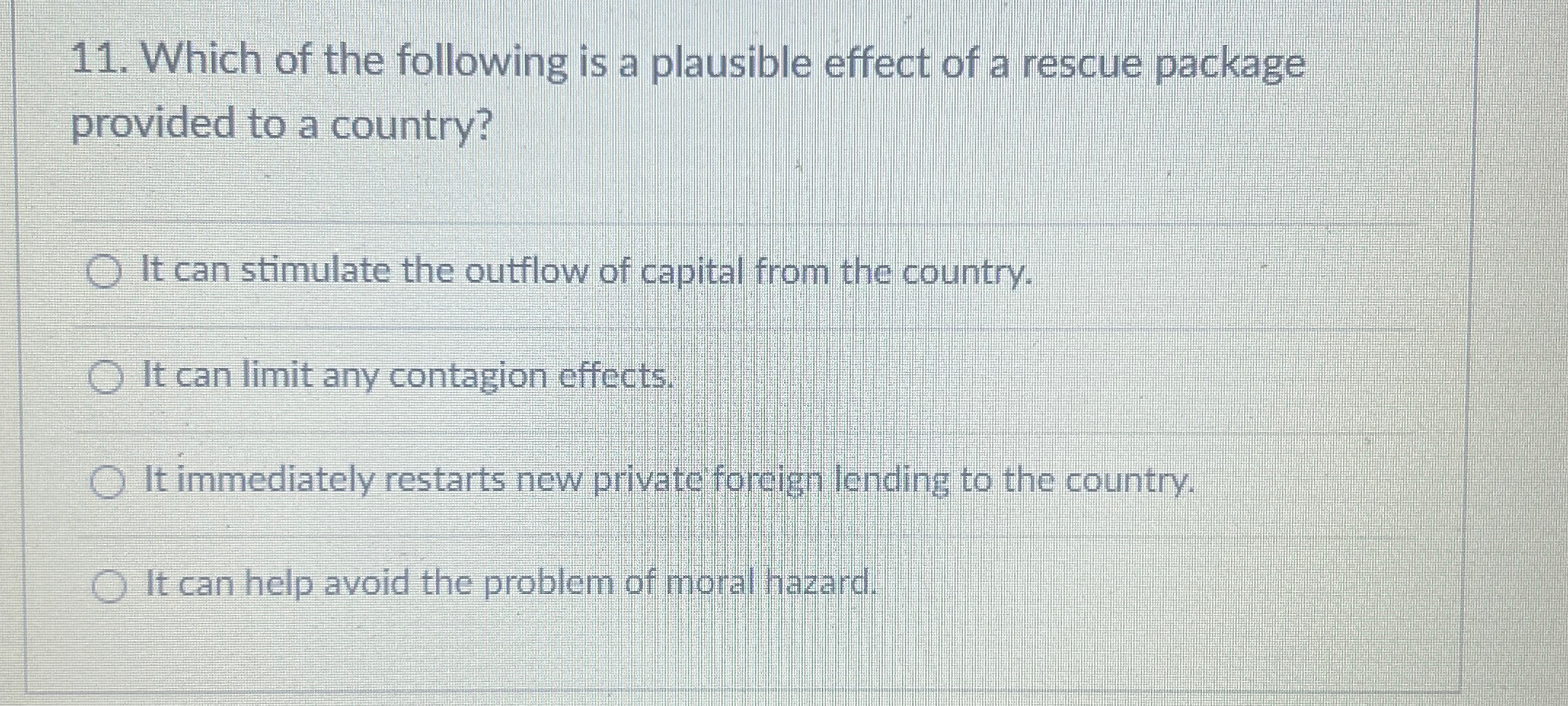 Solved Which of the following is a plausible effect of a | Chegg.com
