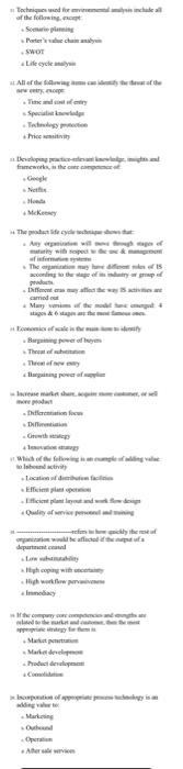 Techniques formed Supling Pantech SWOT Lifecycle | Chegg.com