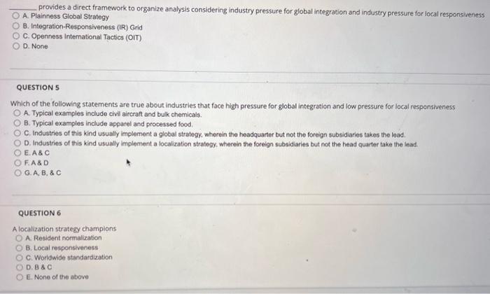 provides a direct framework to organize analysis | Chegg.com