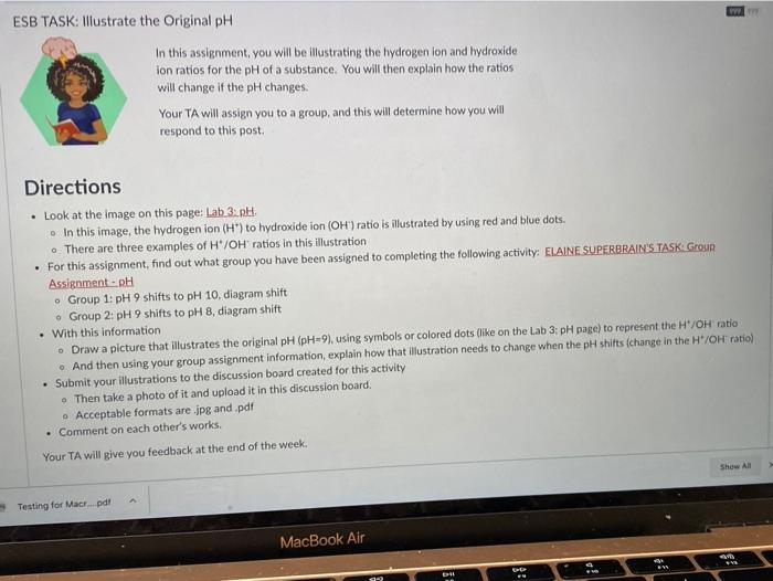 Por Elaine Superbrain's Task Illustrate the Original | Chegg.com