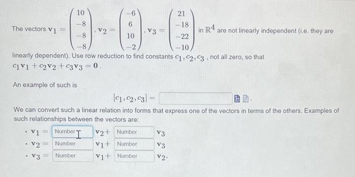 Solved The vectors | Chegg.com