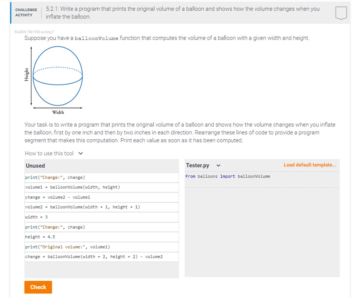 Solved 5.2.1: Write a program that prints the original | Chegg.com
