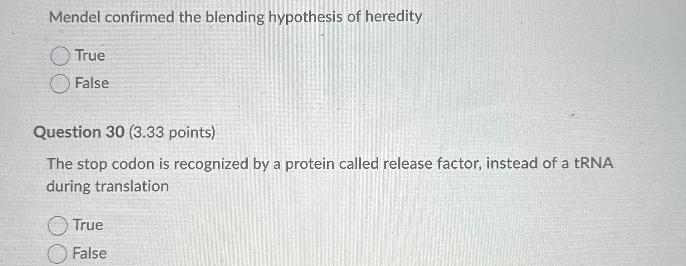 Solved Mendel confirmed the blending hypothesis of | Chegg.com
