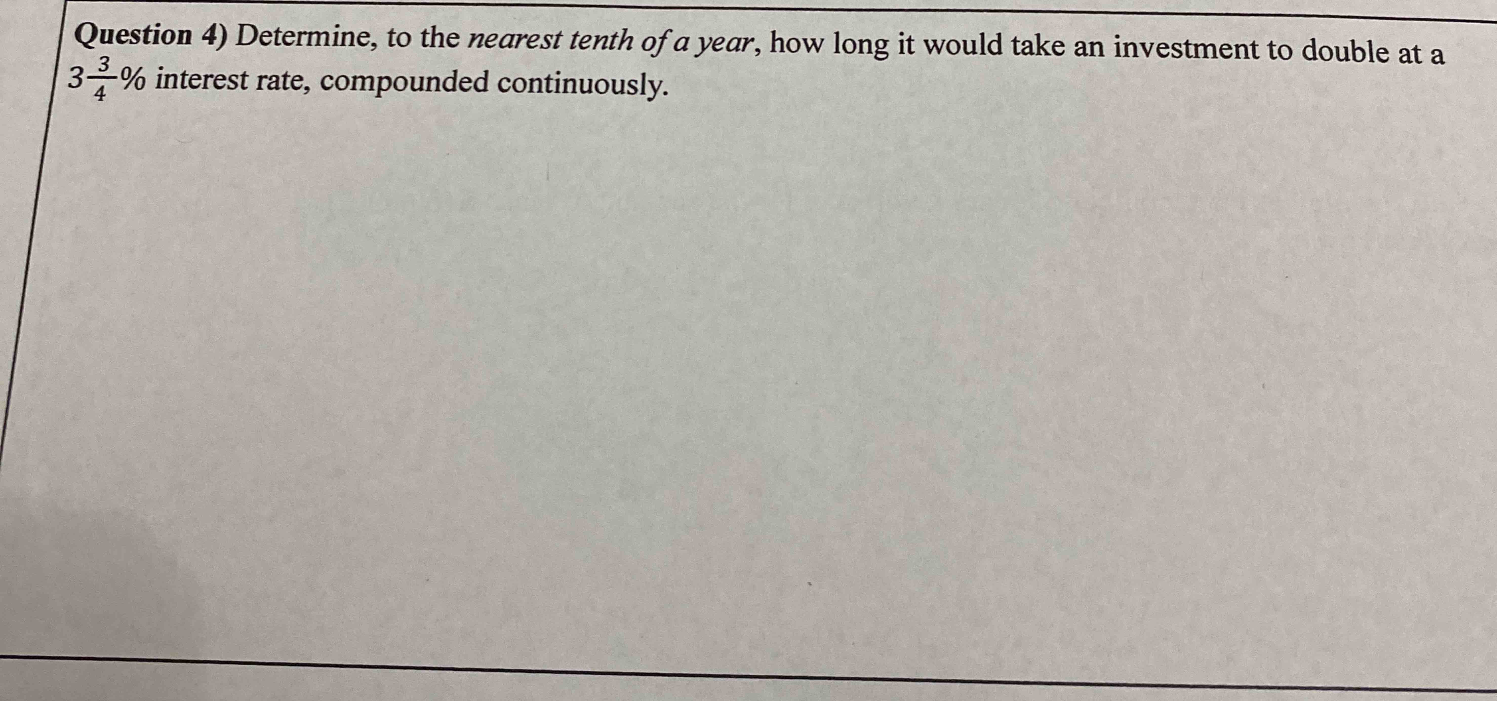 Solved Question 4) ﻿Determine, to the nearest tenth of a | Chegg.com
