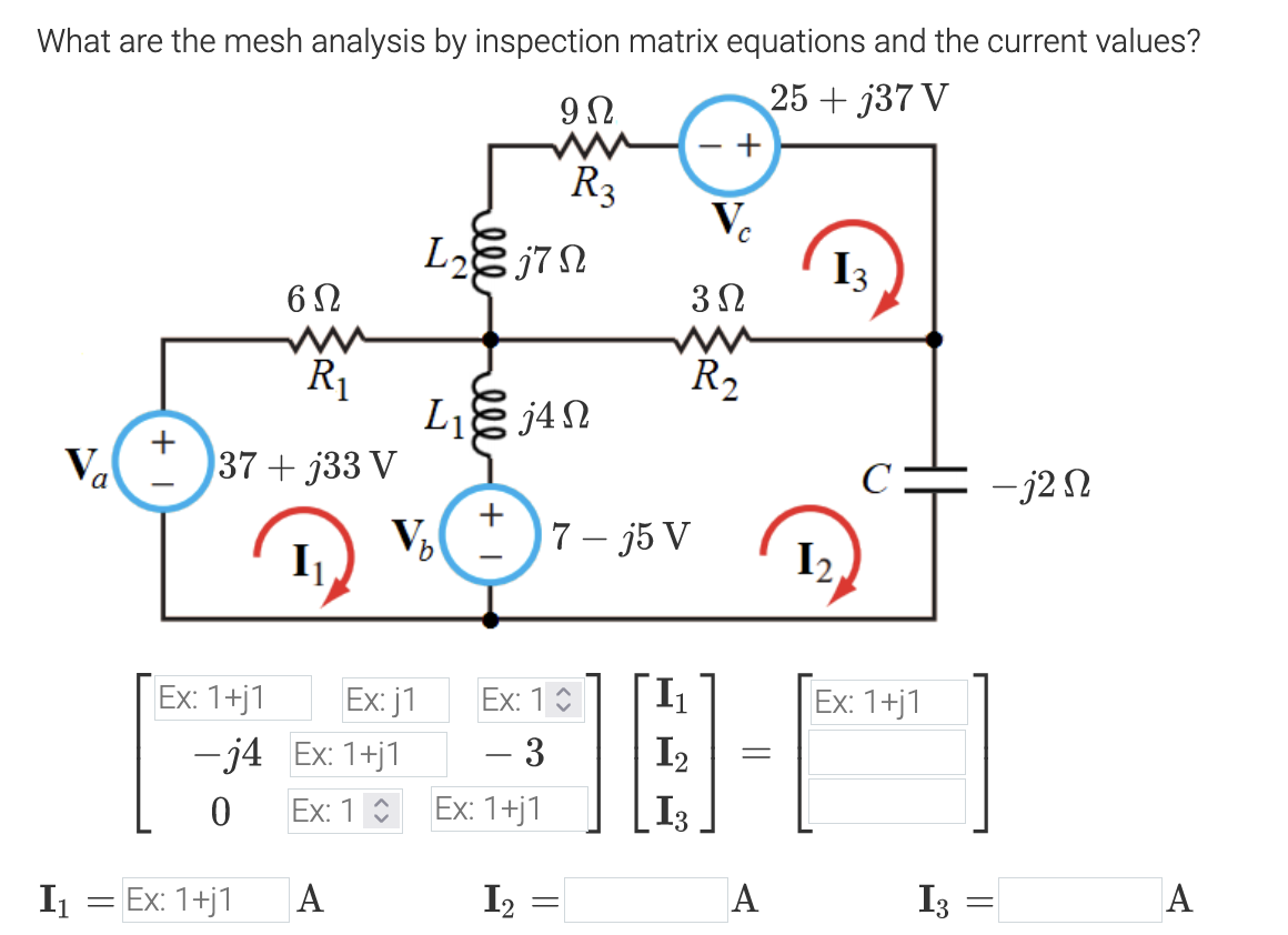 Solved What are the mesh analysis by inspection matrix | Chegg.com