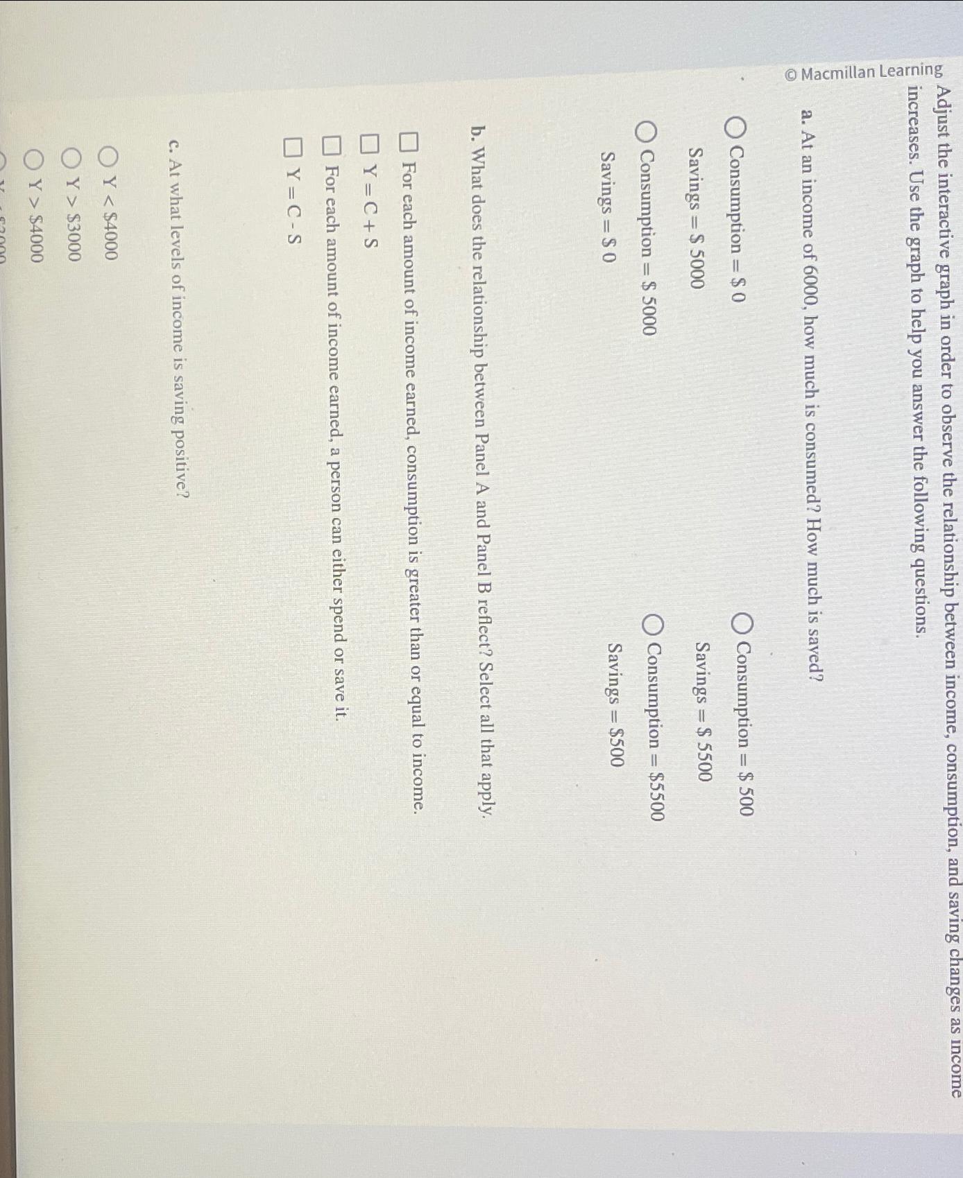 Solved Adjust the interactive graph in order to observe the | Chegg.com