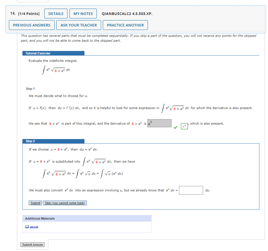 Solved This question has several parts that must be | Chegg.com