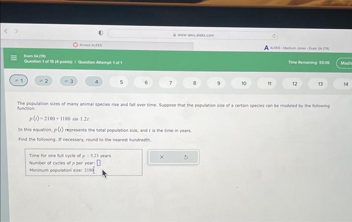 Solved The population sizes of many animal species rise and | Chegg.com