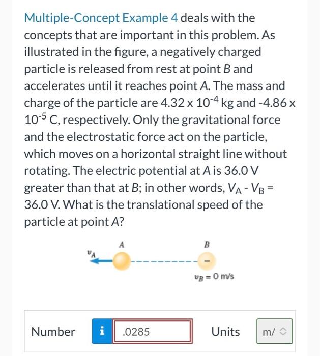Solved Multiple-Concept Example 4 deals with the concepts | Chegg.com
