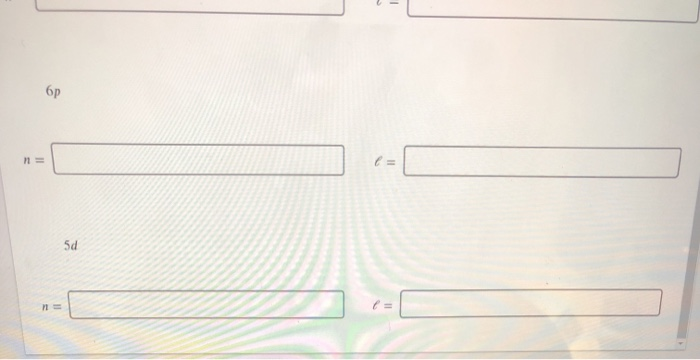 Solved What quantum numbers specify these subshells? | Chegg.com