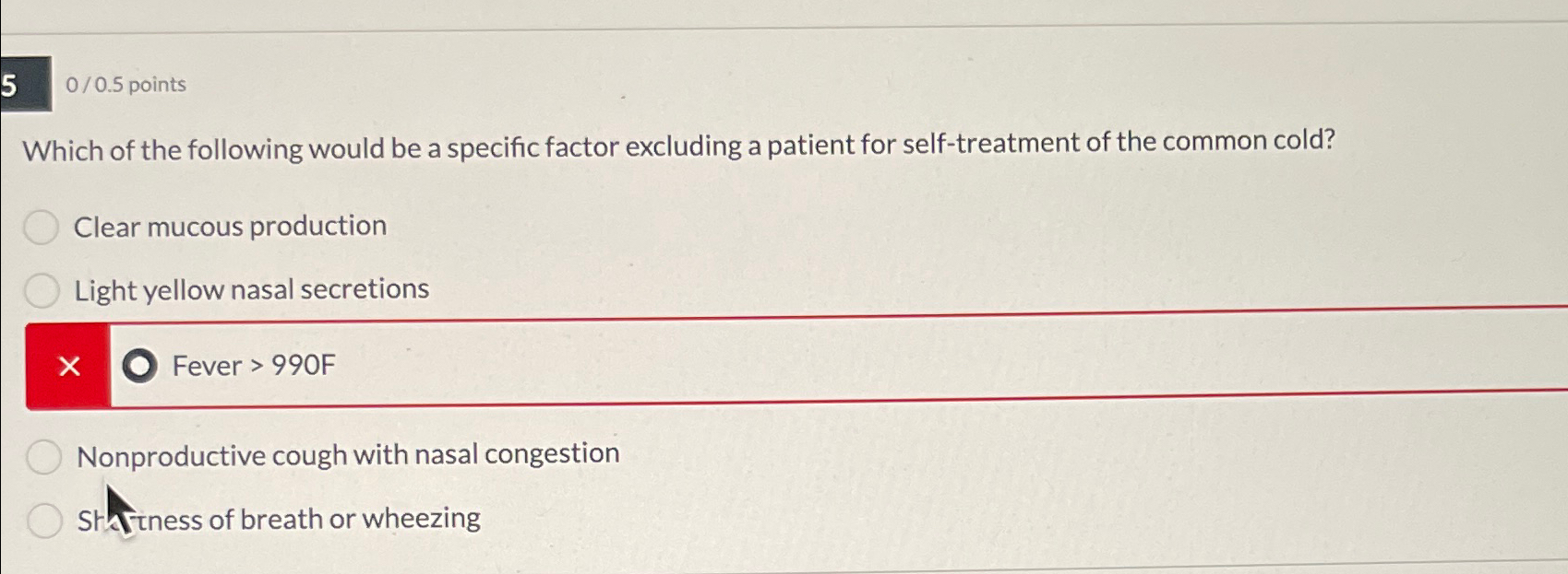 Solved 00.5 pointsWhich of the following would be a | Chegg.com Solved 00.5 pointsWhich of the following would be a | Chegg.com