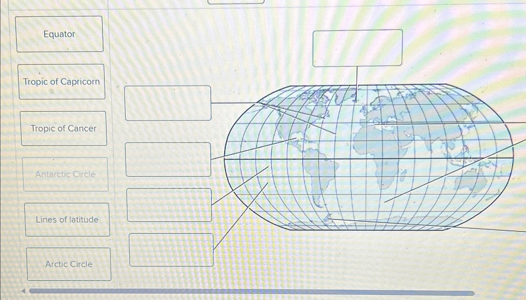 Solved EquatorTropic of CapricornTropic of CancerAntarctic | Chegg.com