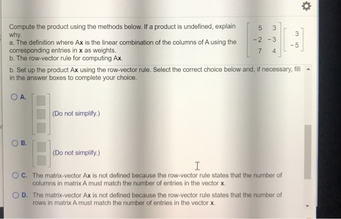 Solved 5 3 3 Compute the product using the methods below. If | Chegg.com