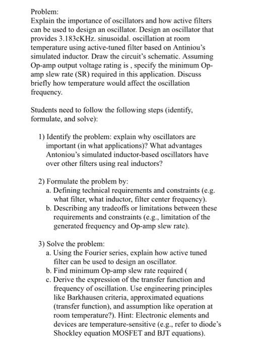 Solved 2 Formulate The Problem By A Defining Technical