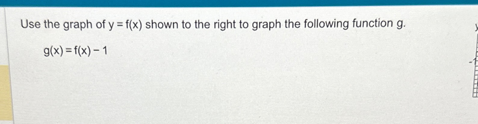 Solved Use the graph of y=f(x) ﻿shown to the right to graph | Chegg.com