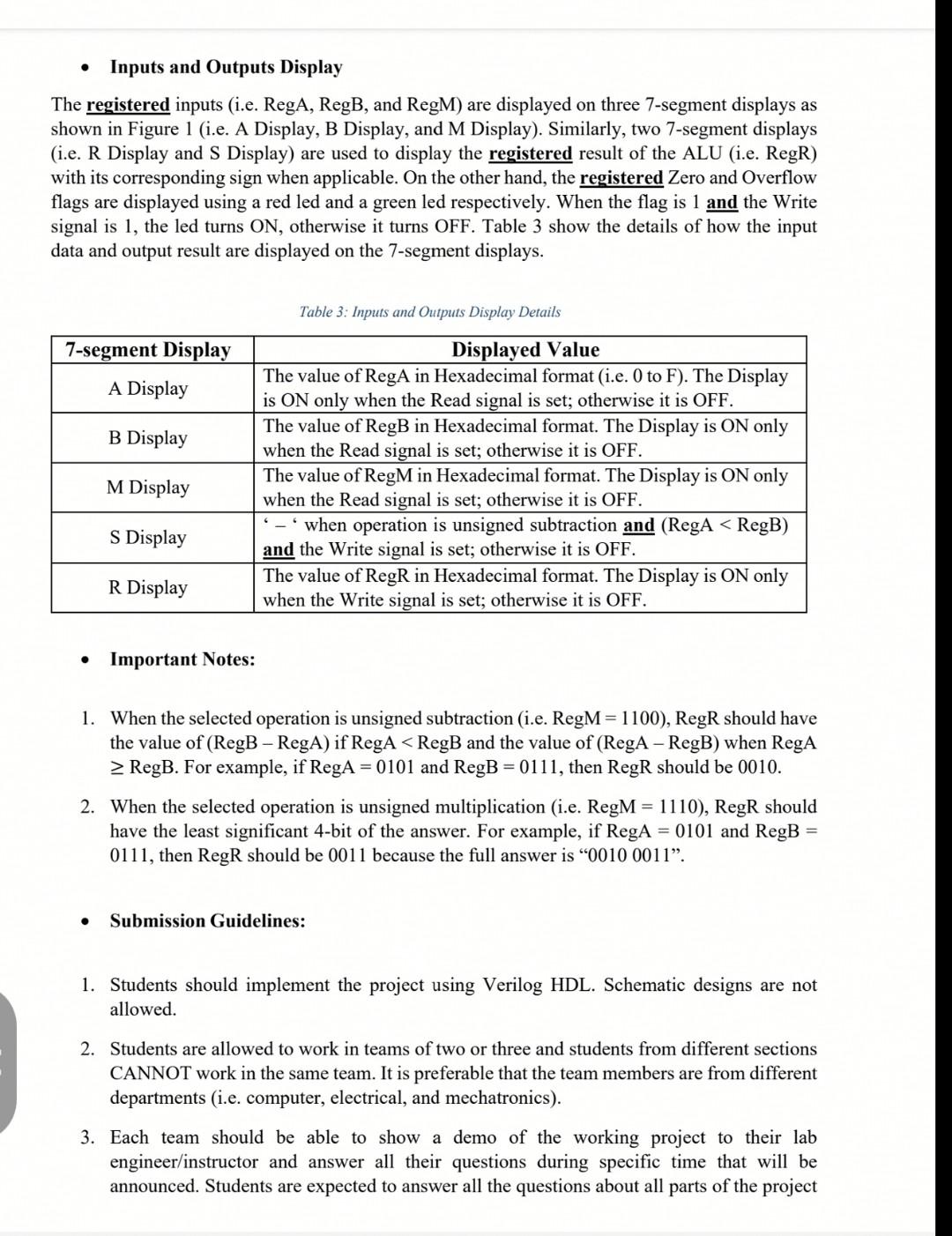 Solved You should implement the project using Verilog HDL. | Chegg.com